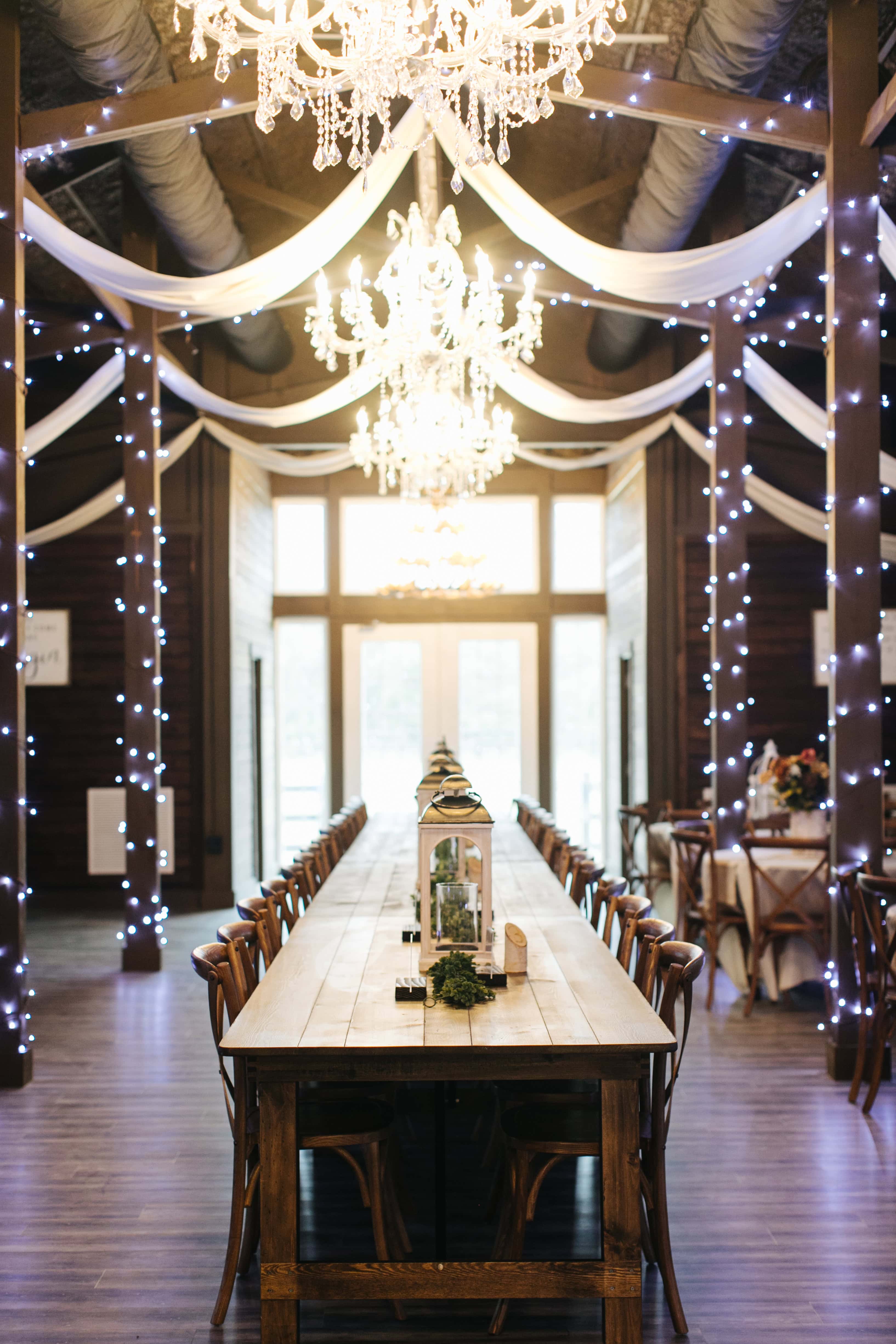 Ever_After_Farms_Ranch_Inside_Barn_Farmhouse_Tables - Ever After Farms