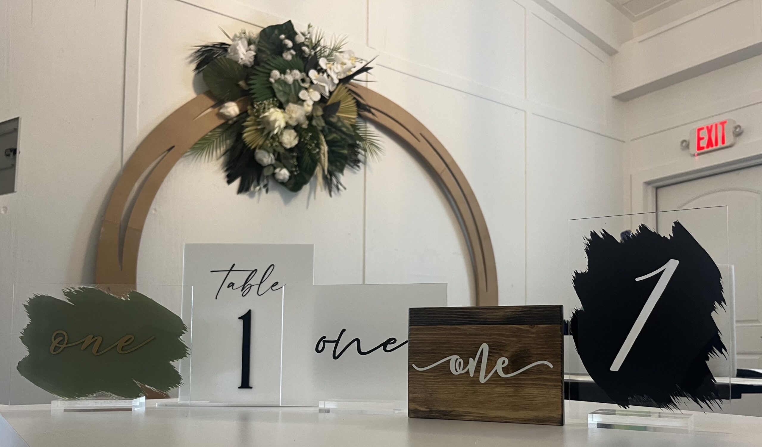 Tropical Grove Table Numbers - Ever After Farms