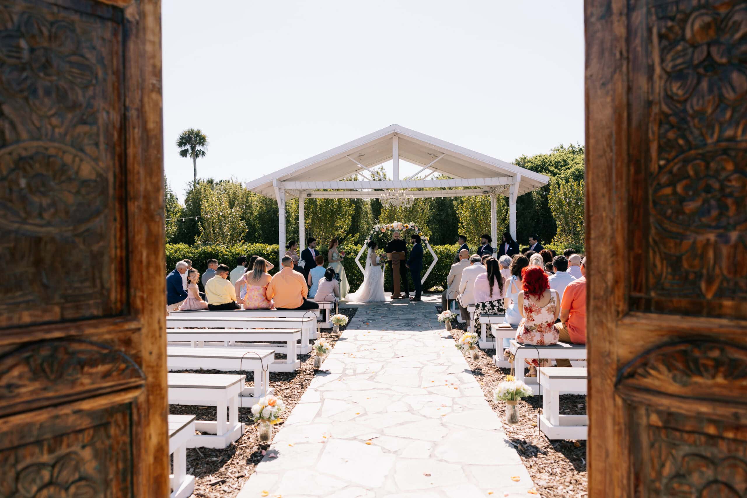 Ever After Farms Peach Venue Ceremony New - Ever After Farms